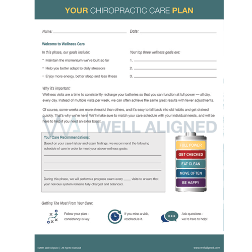 Wellness Care Folders - Well Aligned